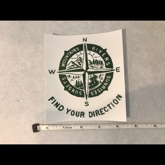Accents | Find Your Direction 5x45 Car Vinyl Sticker Decal | Poshmark
